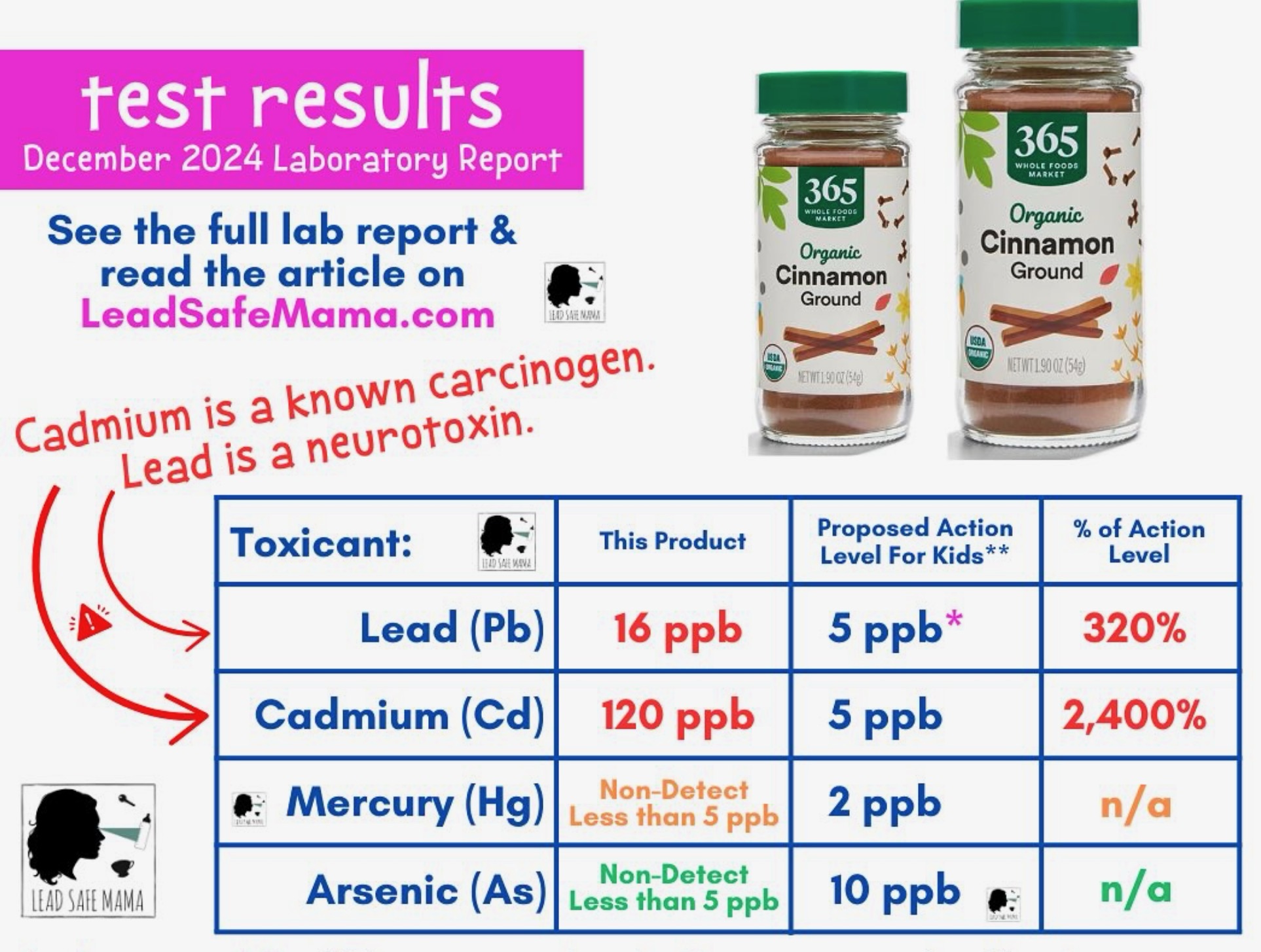 Salt 🧂, Cinnamon, Turmeric, and Spices with Lower Lead and Heavy Metals ...